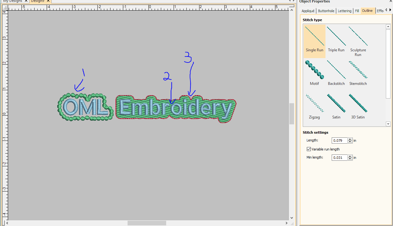 Creating outlines and offsets