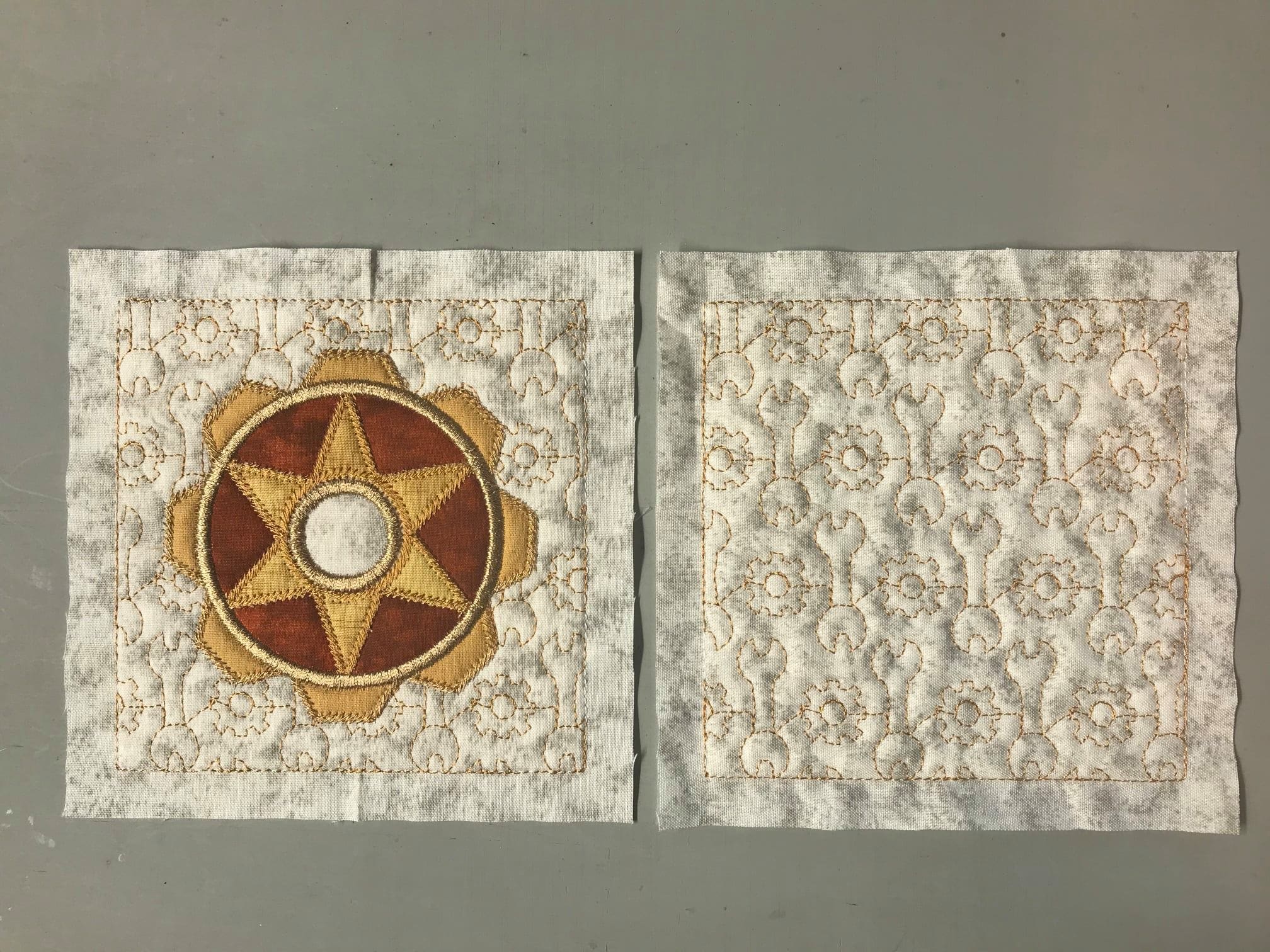 GEAR QUILT BLOCK