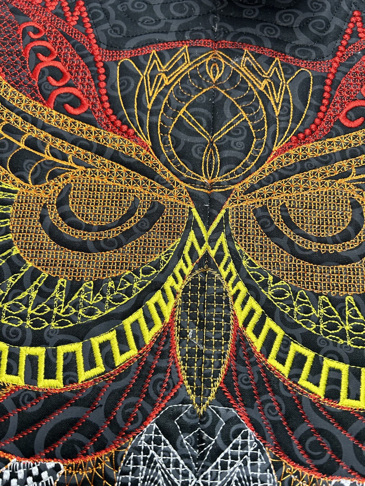 Zen Owl Embroidery Design (8x12 hoop)