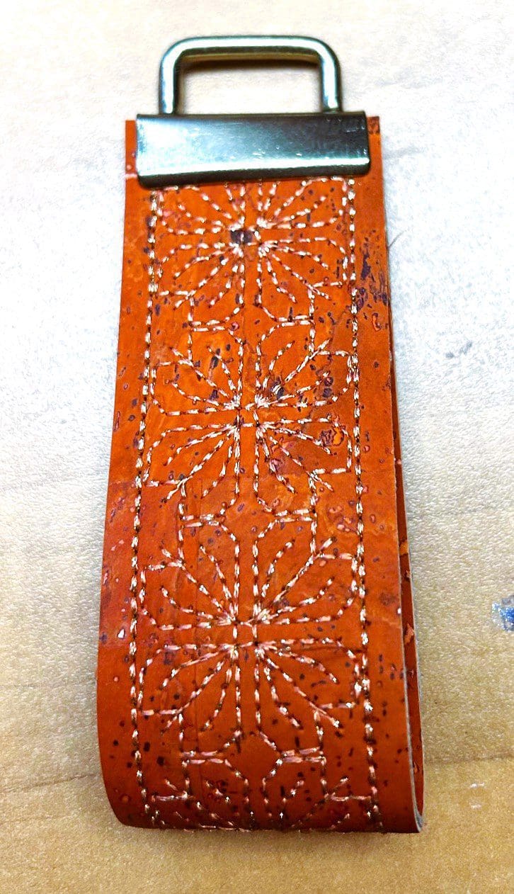 Flower Key Fob Embroidery: Step-by-Step Video Tutorial