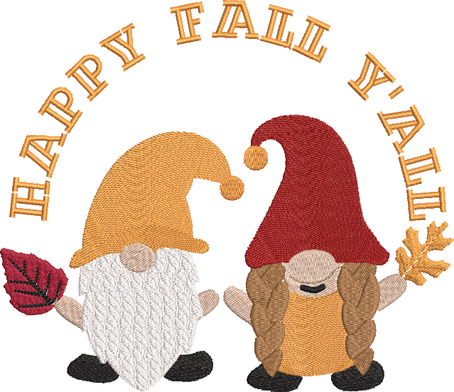 Happy Fall, Y'all Gnomes: Celebrate the Season in Style - OML Embroidery