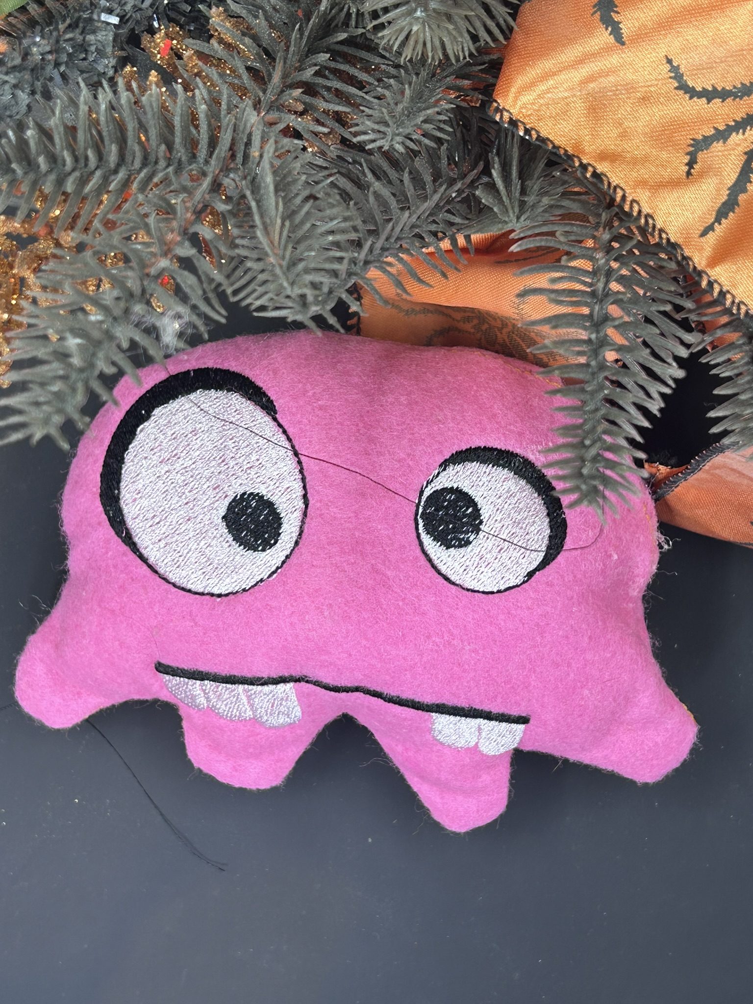 Embroidered Monster felt plushies